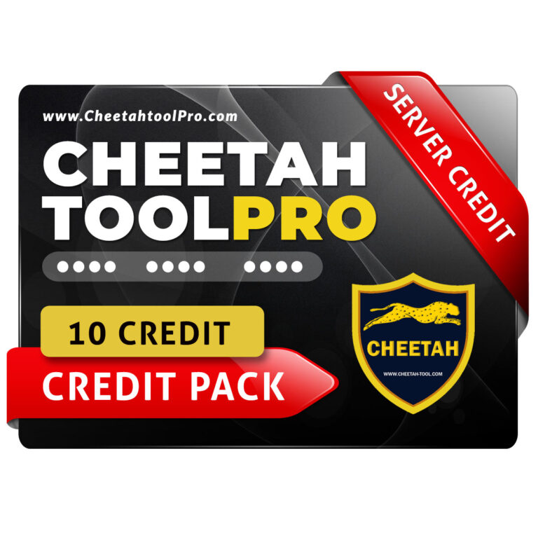 Cheetah Tool Server 10 Credits Pack – Cheetah Tool PRO